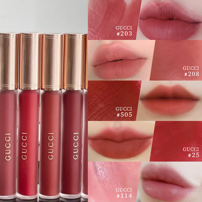 Jual Gucci Lip Matte 6.5ml / Rouge A Levres Liquide Mat Sans Transfert ...