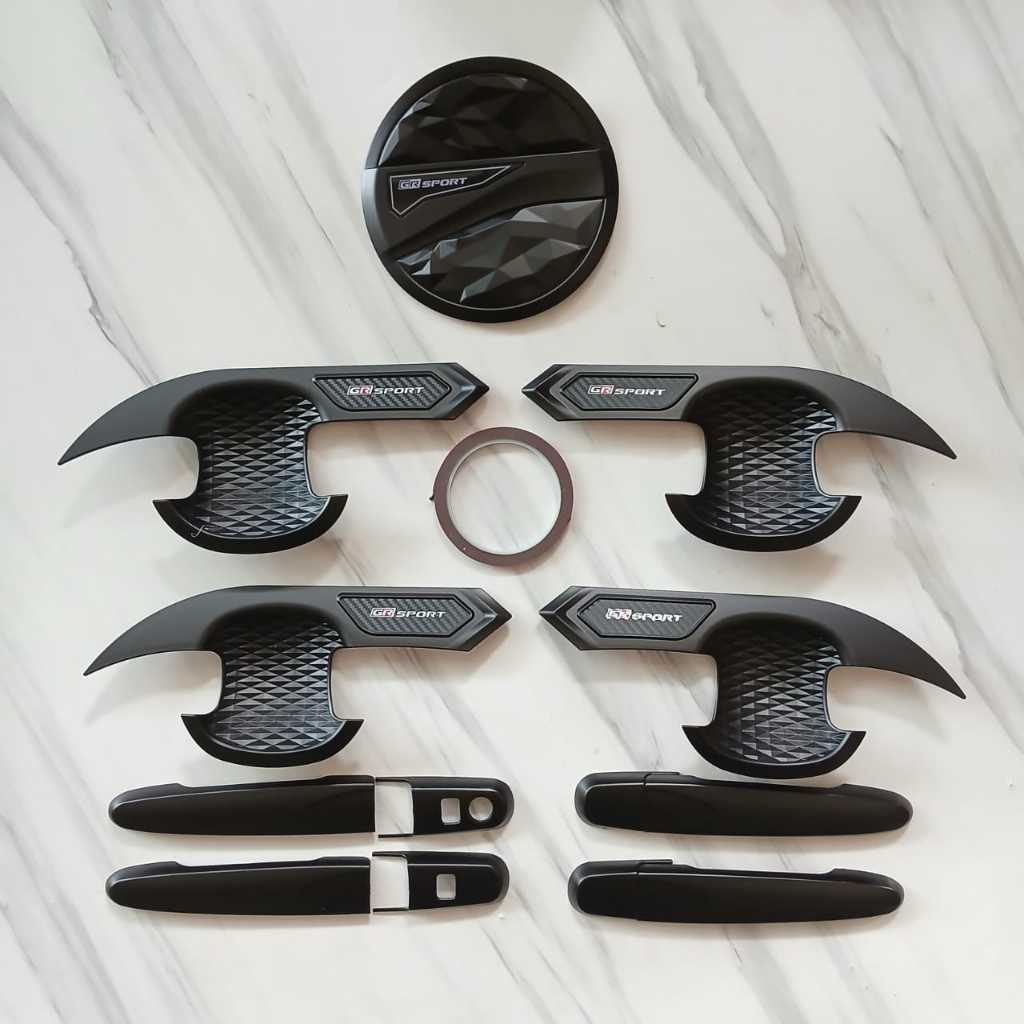Jual Paket Cover Handle Outer Pintu Tutup Tangki All New Rush 2018 - 2024 GR Sport Hitam Doff ...