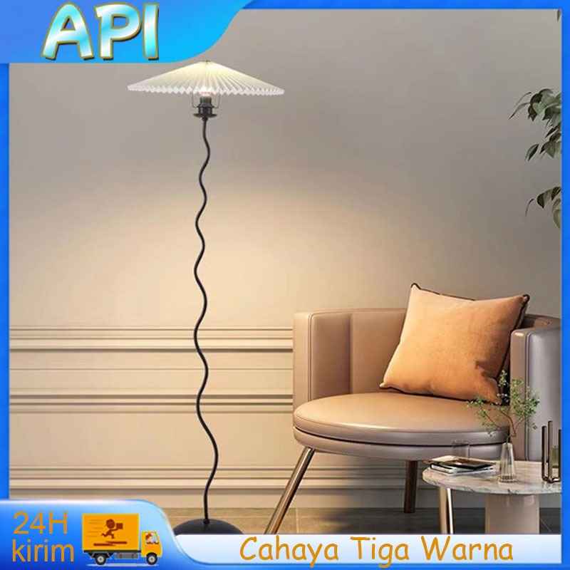 Jual Lampu Meja Stand Lampu Lantai Berdiri Double Lampu Sudut Nordik ...