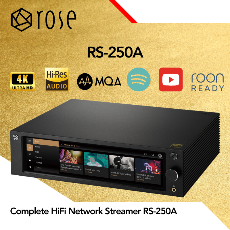Jual Streamer Hifi Rose RS250A RS-250A RS 250A Wireless Network ...