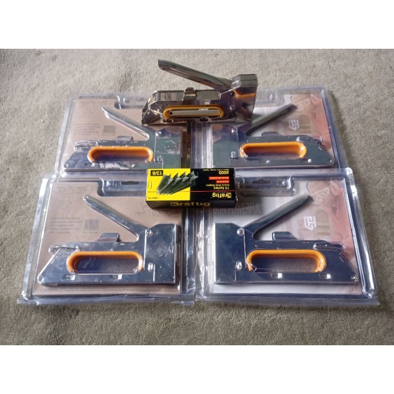 Jual staples tembak jok motor, Guntacker R23 13/6 stapler steker ...