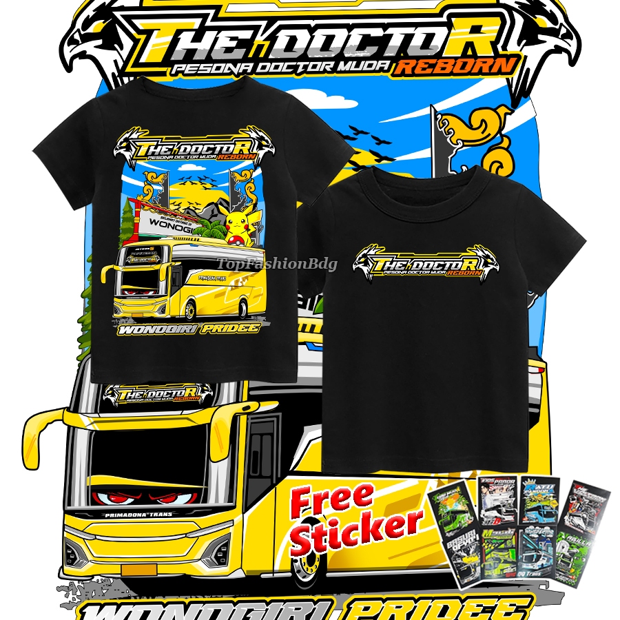 Jual Baju Anak Bus THE DOCTOR JETBUS 5 Vektor Bus Mania Depan Belakang Kaos Anak Laki-Laki 1-17 ...