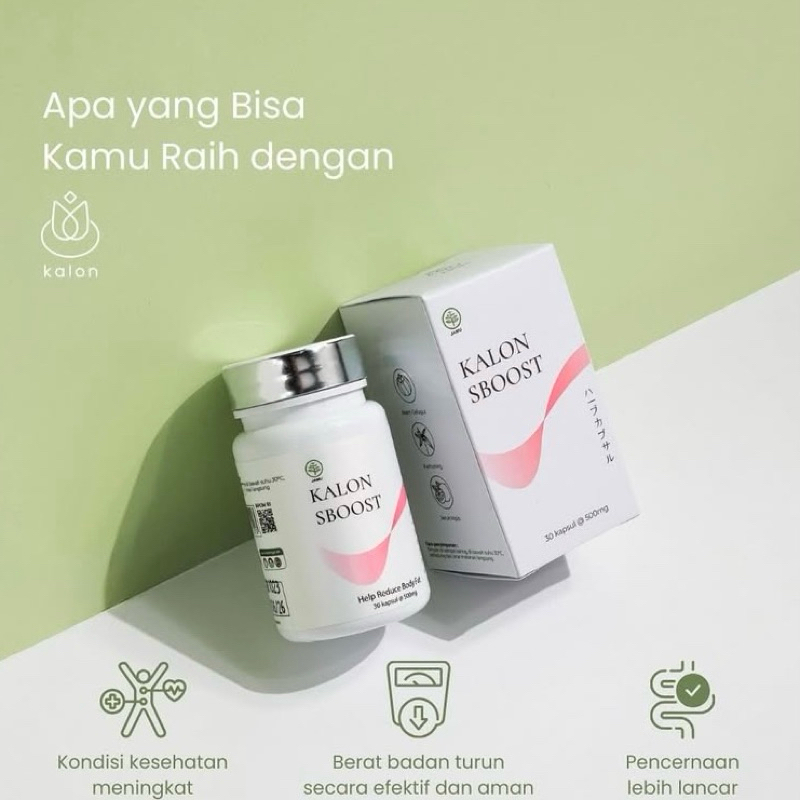Jual Kalon Sboost Premium Kapsul Pelangsing Badan Pembakar Lemak Dan ...