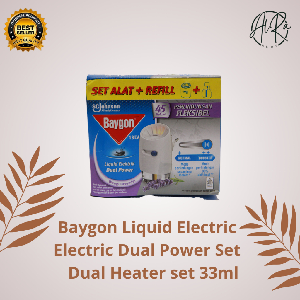 Jual Baygon Liquid Electric Dual Power Set 33ml (Dual Heater) / AlRa Shop Corp | Shopee Indonesia