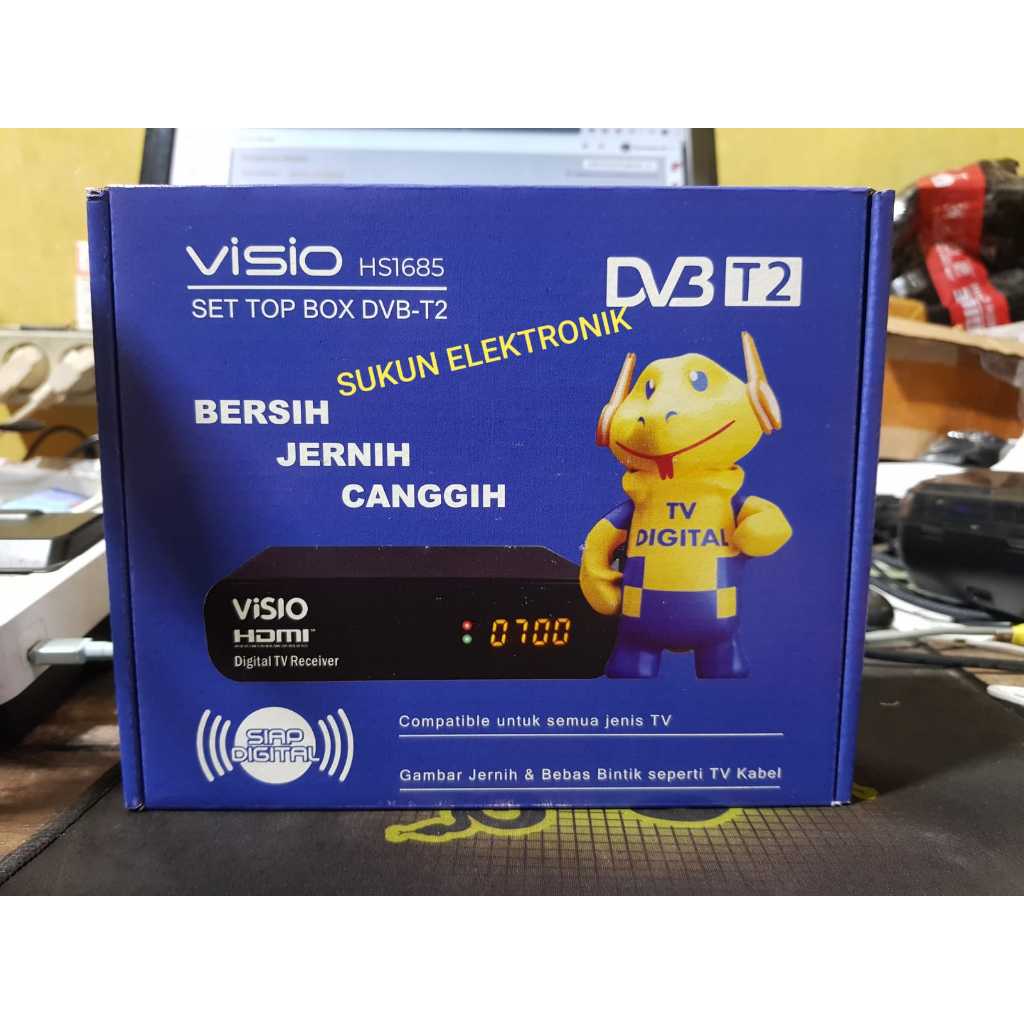 Jual STB VISIO HS1685 SET TOP BOX VISIO HS1685 CHIPSET GX SNI | Shopee ...