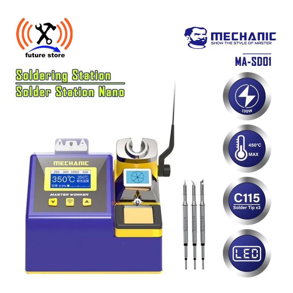 Jual MECHANIC MA-SD01 Solder Station Nano - Soldering Kit C115 Solder ...