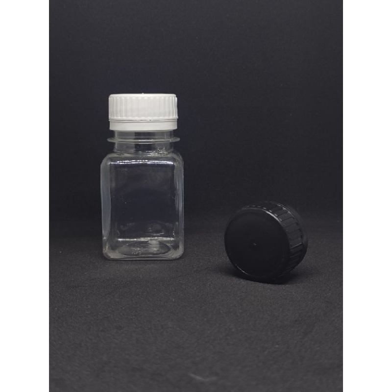 Jual Botol kapsul kontak 50ml minisquare || Botol Plastik Kotak 50ml LN ...
