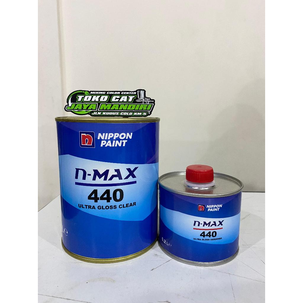 Jual Nippon Paint Max Ultra Gloss Clear set Hardener 440 1liter ...
