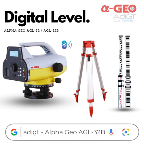 Jual Alpha Geo AGL-32B Digital Level AGL-32 Leveling a-Geo DT Bluetooth ...