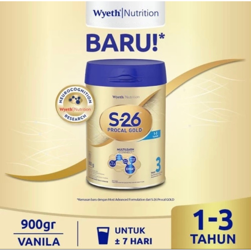Jual S-26 Procal Gold 900gr rasa Vanila (Free bubble wrap + kardus ...