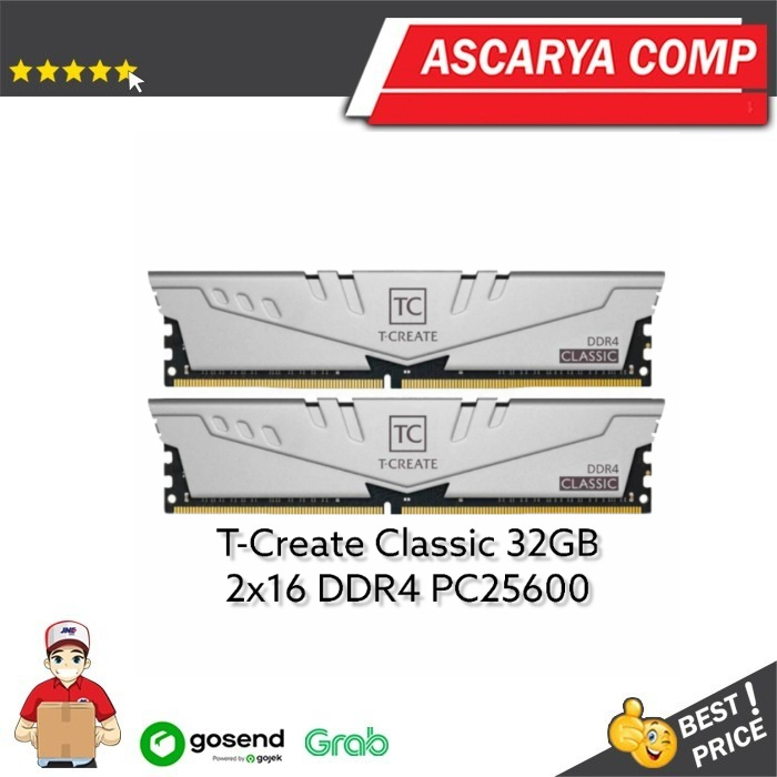 Jual TEAM T-CREATE CLASSIC 32GB Kit (16GBX2) DDR4 3200MHz PC4-25600 ...