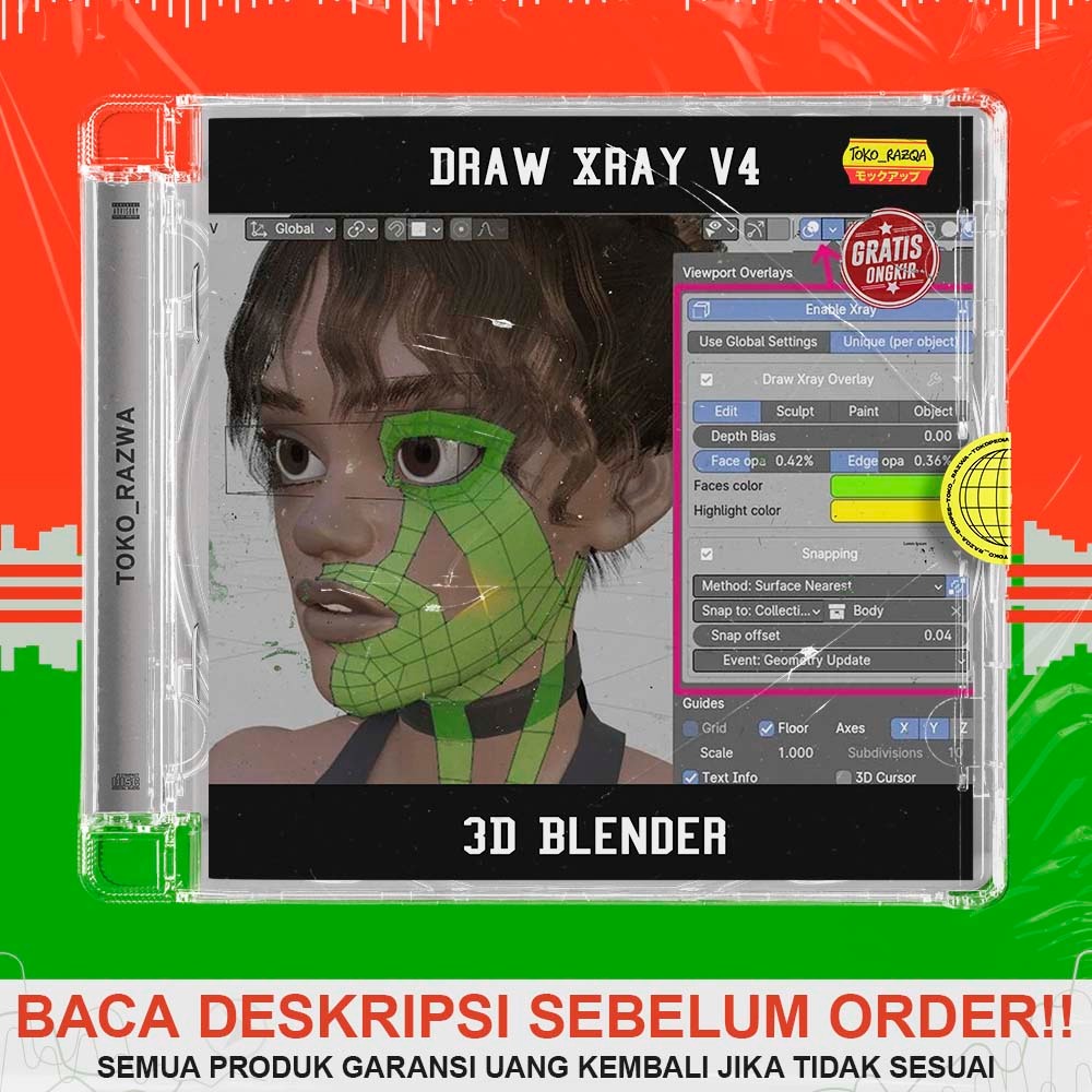 Jual 3D Blender - Draw Xray v4 (With Snapping option) - 170125 | Shopee ...