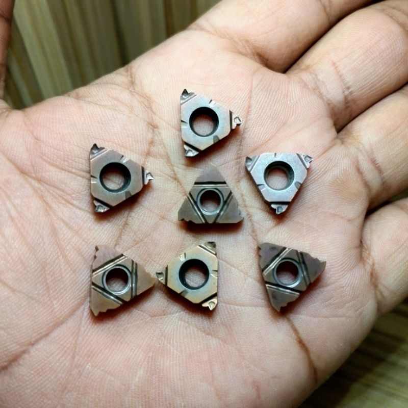 Jual Insert ulir 16 ER 1.5 carbide drat luar pahat ulir luar 16ER seken ...