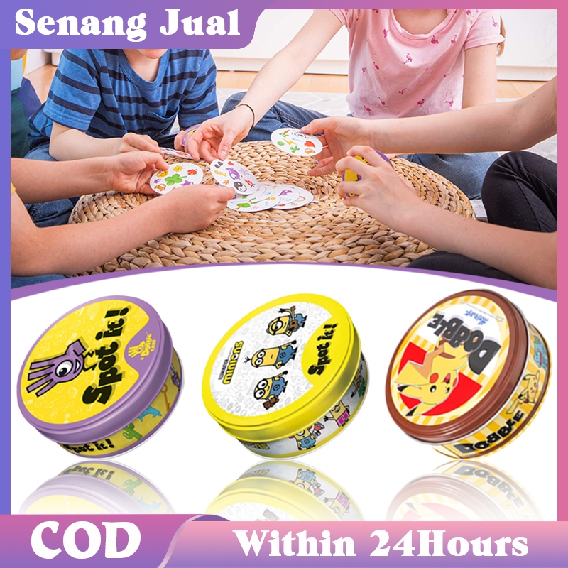 Jual Spot It Game Dobble Card Game Classic Dobble Matching Game ...