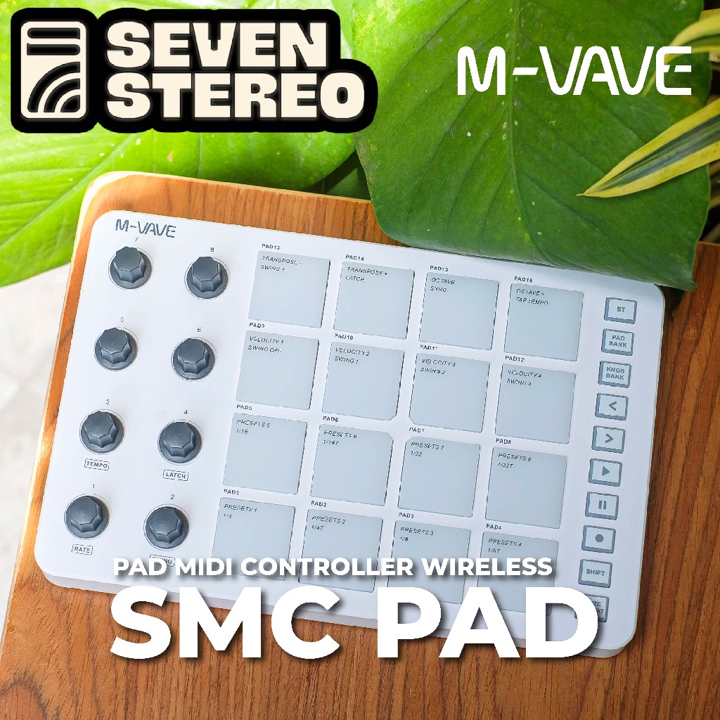 Jual M-VAVE MVave SMC Pad Midi Controller Wireless Bluetooth USB ...