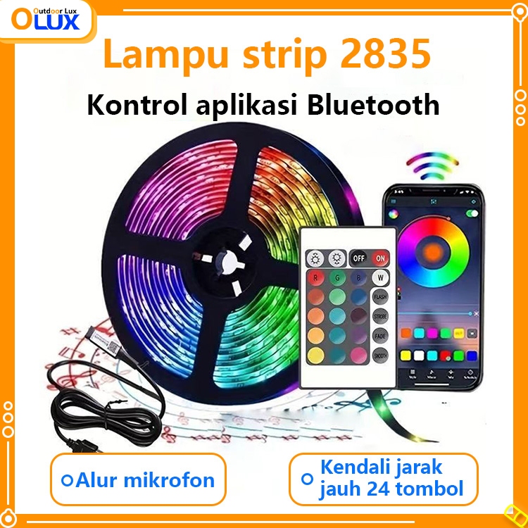 Jual OLUX Strip Lampu Berubah Warna Led Warna-Warni Strip Lampu ...