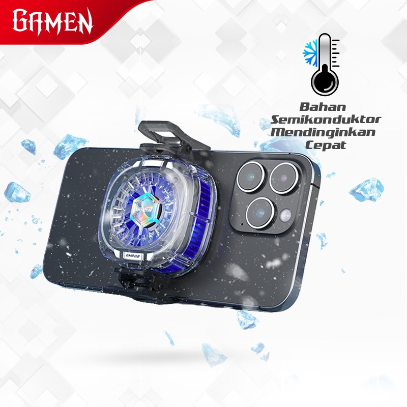 Jual GAMEN Fan Cooler Hp Gaming Magnetic RGB Up to 5°C GMR08 Dengan ...