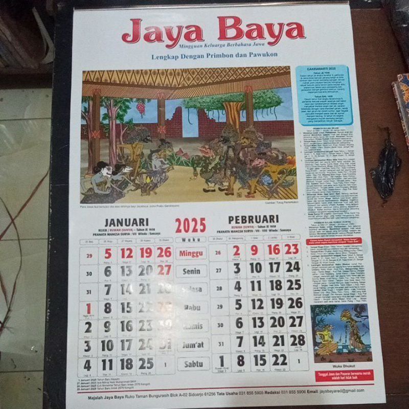 Jual kalender jaya baya 2025 | Shopee Indonesia