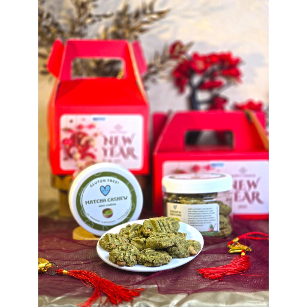 Jual Cashew Matcha Mini Cookies Gluten Free Premium Kue Kering Classic ...