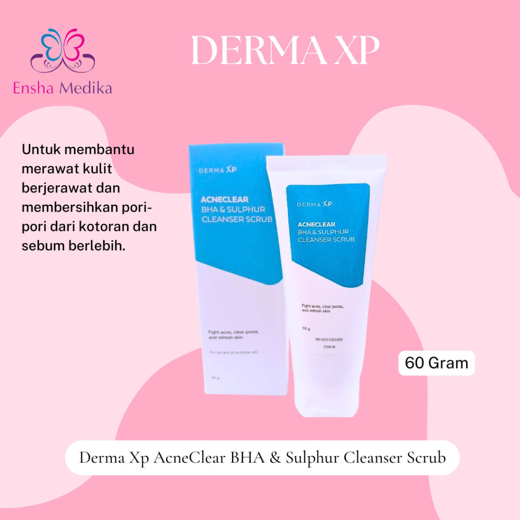 Jual Derma XP AcneClear BHA & Sulphur Cleanser Scrub 60 g – Sabun ...