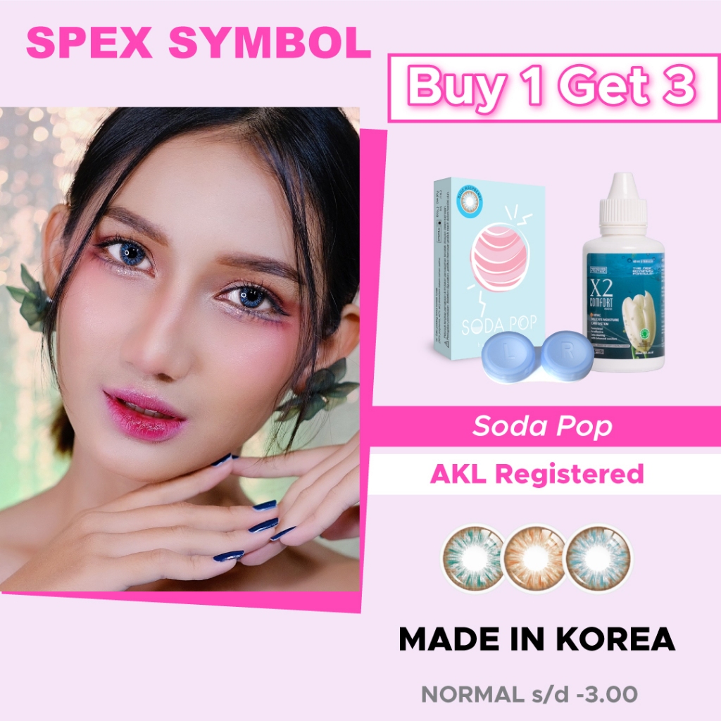 Jual Bundling Softlens Soda Pop Series + Solution 60 ml ( Cairan Soflen ...