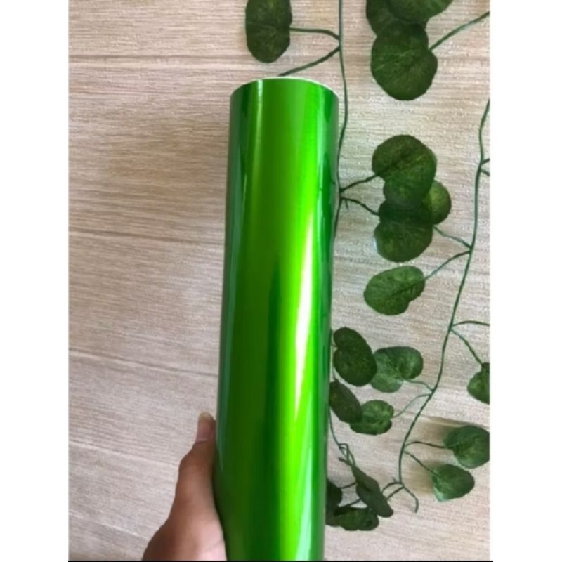 Jual Sticker Skotlet Hijau Metalic Glossy (per 10cm) | Shopee Indonesia