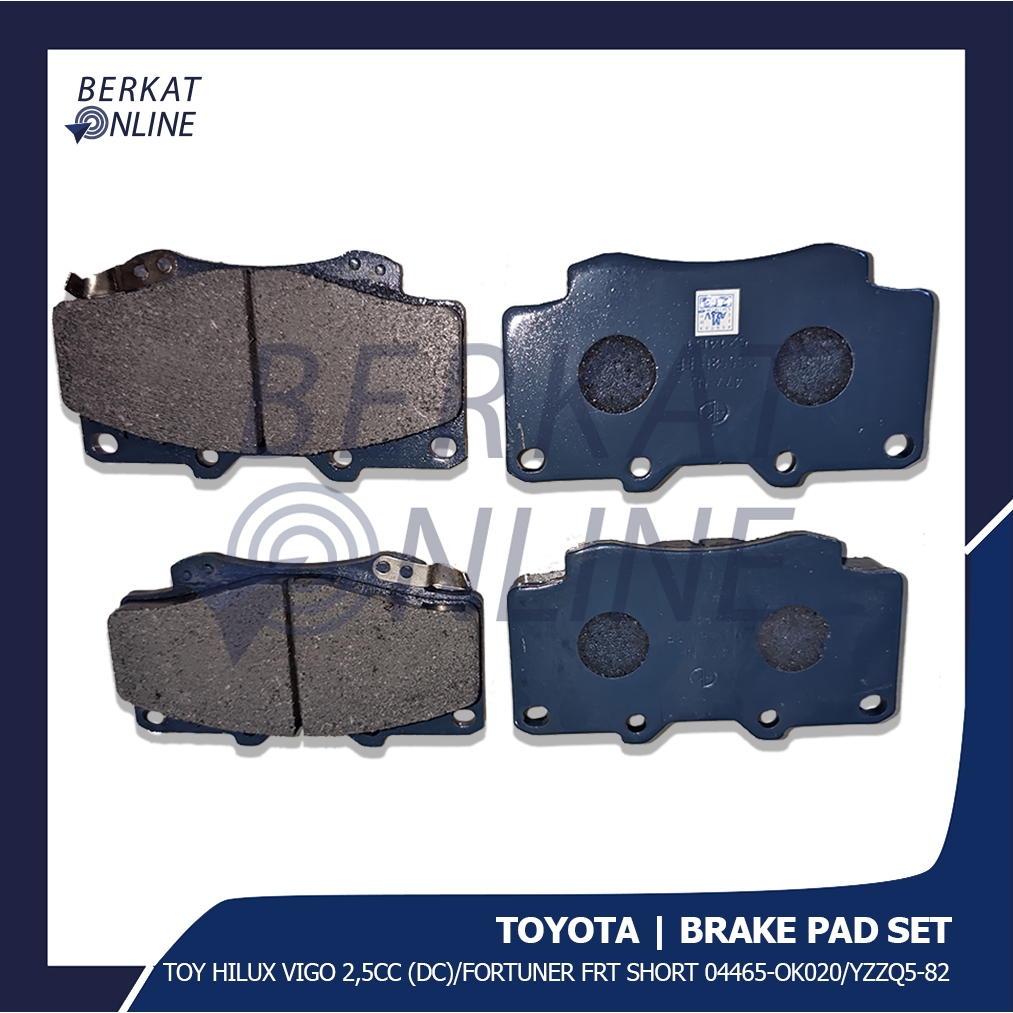 Jual Brake Pad Set - Kampas Rem Cakram Hilux Vigo 2,5cc/Fortuner ...