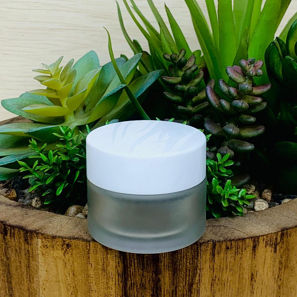 Jual Pot Cream 15 gram Kaca / Pot Kaca 15 gram Frosted Tutup Putih ...