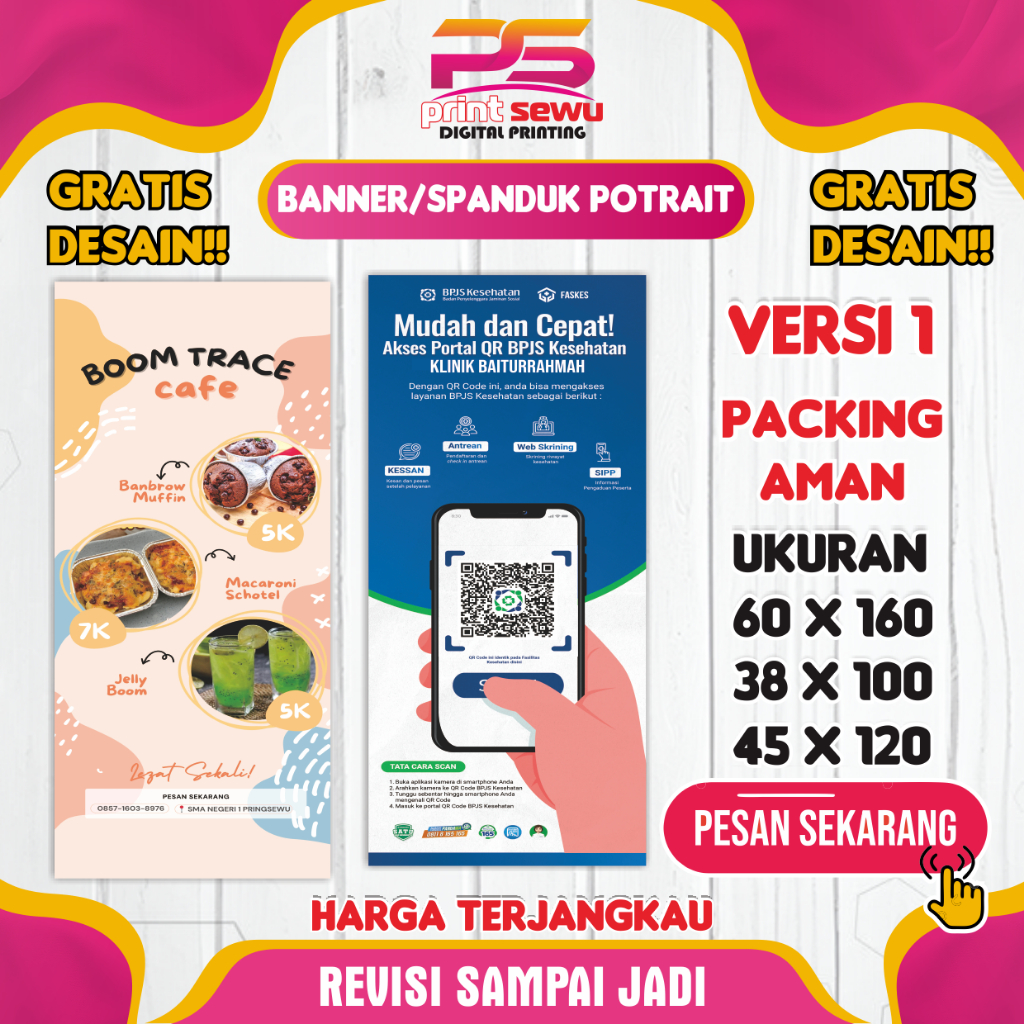 Jual CETAK BANNER/SPANDUK POTRAIT | A01 | GRATIS DESAIN | REVISI SAMPAI ...