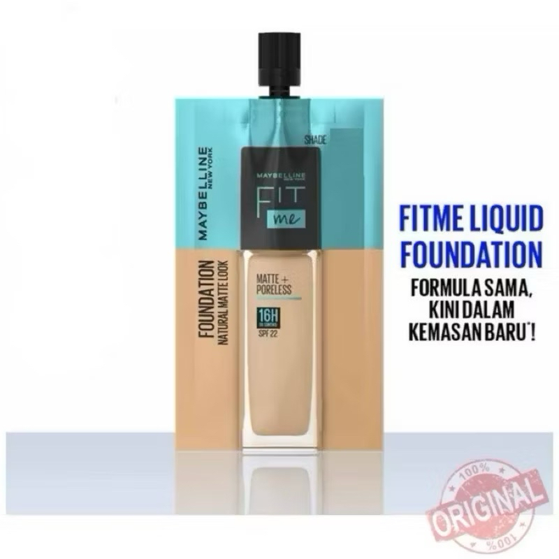 Jual Maybelline Fit Me Foundation Matte + Poreless Shade 120 Kemasan ...