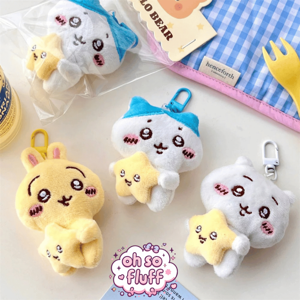 Jual Oh So Fluff | Gantungan Kunci Tas Keychain Chiikawa lucu boneka ...