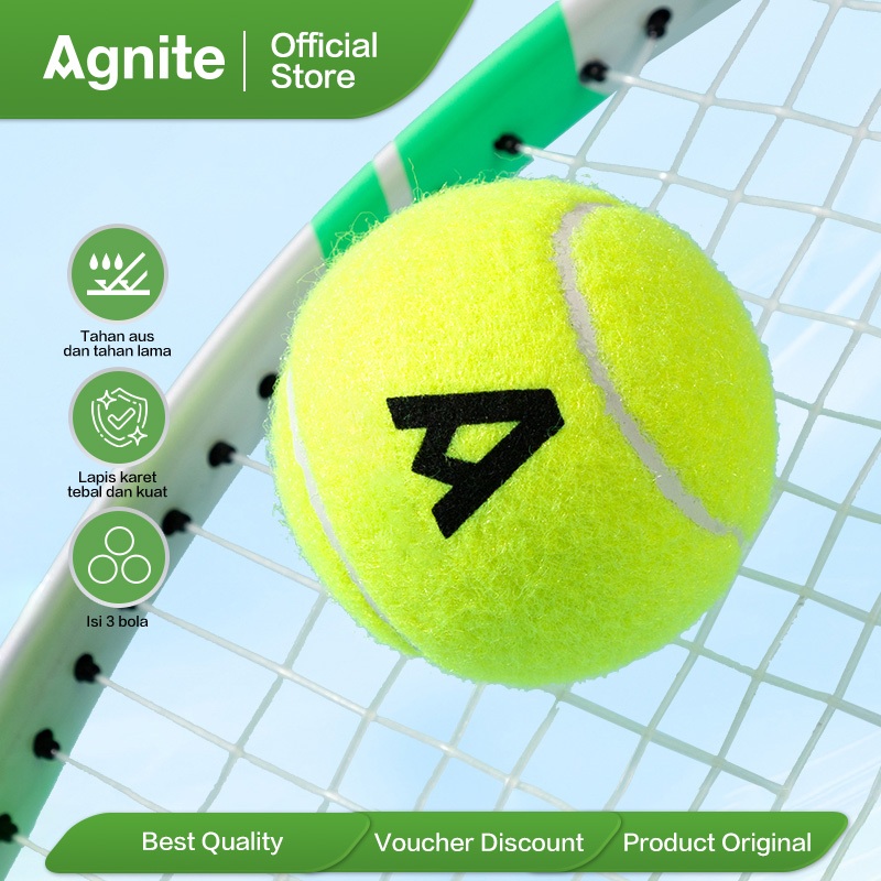 Jual Agnite Bola Tenis / Tennis Ball / Bola Kasti Elastis dan Tahan ...