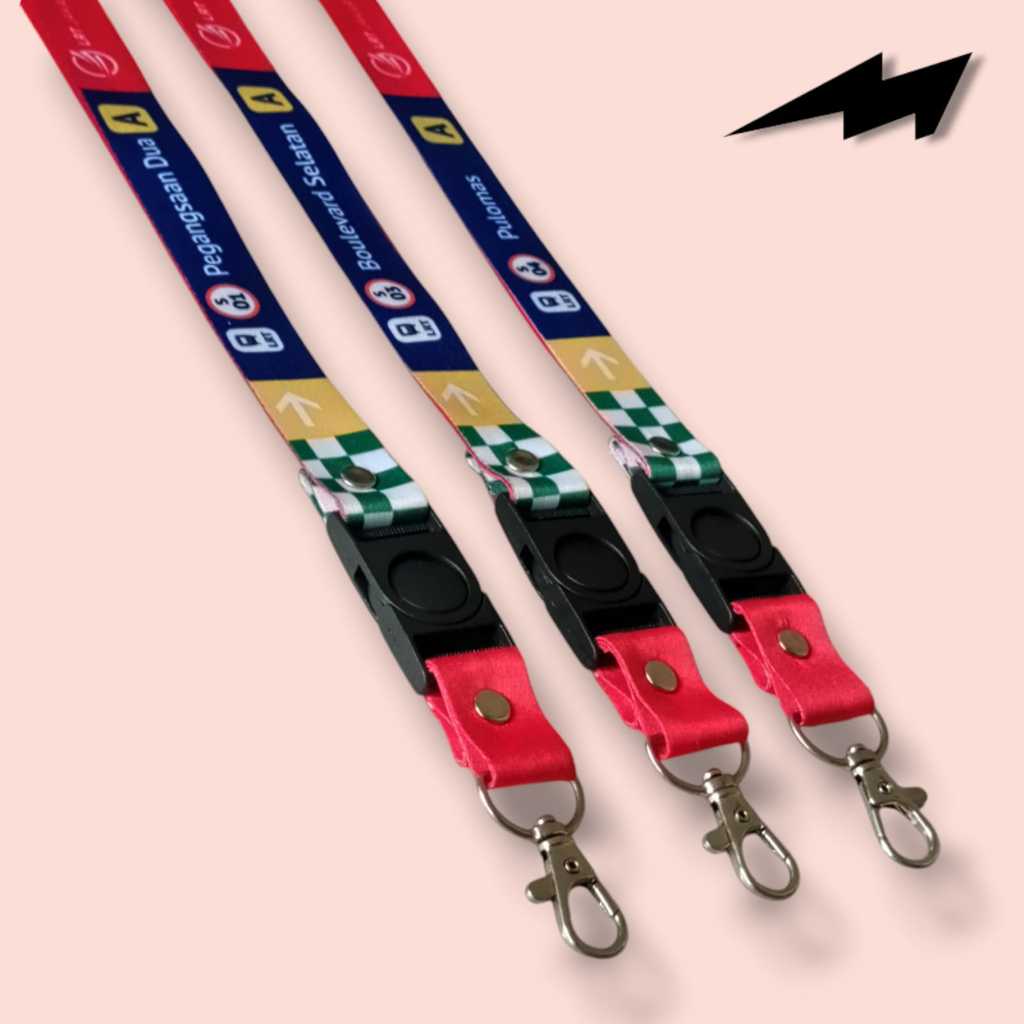 Jual TALI ID CARD / [Custom] LANYARD ID CARD (2sisi) | Shopee Indonesia