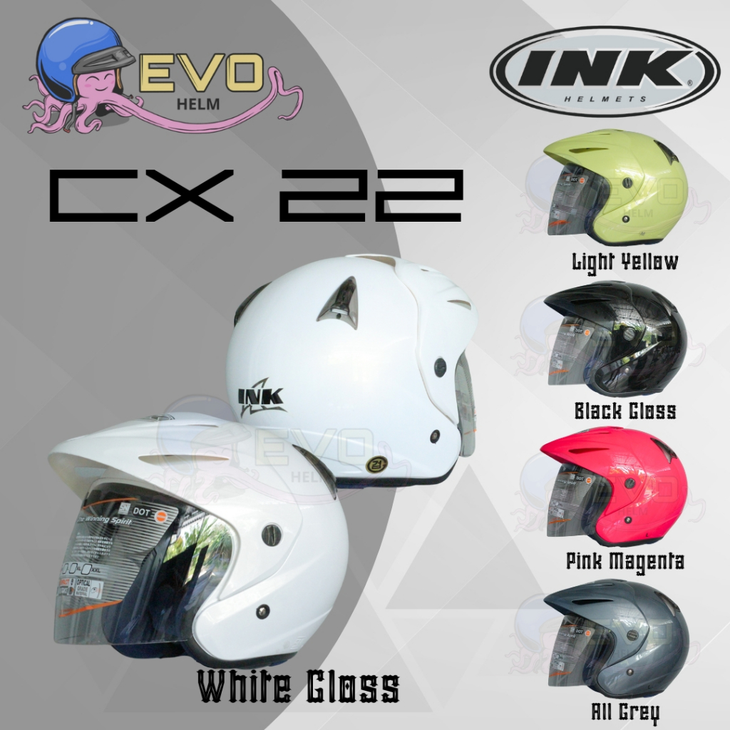 Jual HELM INK CX 22 HALF FACE INK TOPI CX22 ORIGINAL, HELM INK CX 390 ...