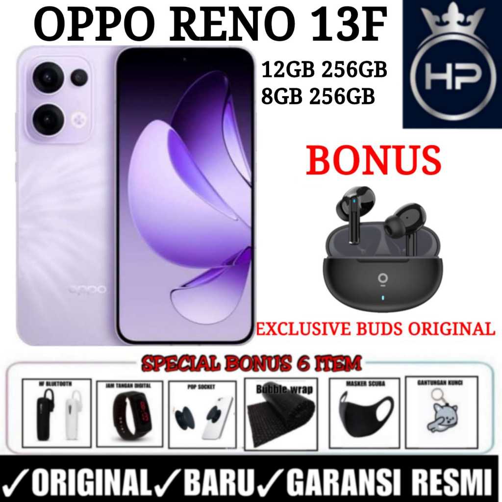 Jual OPPO RENO 13F 5G 4G 12/256 & 8/256 GARANSI RESMI | Shopee Indonesia