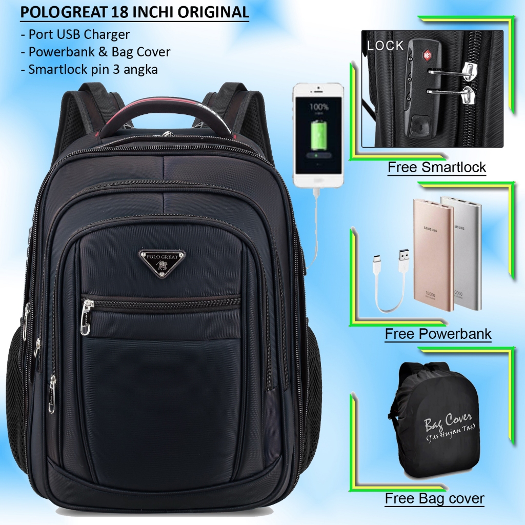 Jual [BAG AND TRAVEL] POLO GREAT ORIGINAL IMPORT TAS PRIA TAS RANSEL ...