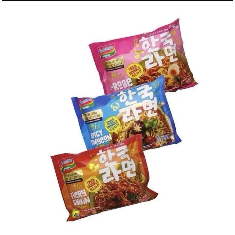 Jual Indomie Premium Collection Korean Ramyeon Series Spicy Ramyeon / Fiery Chicken / K-Rose ...