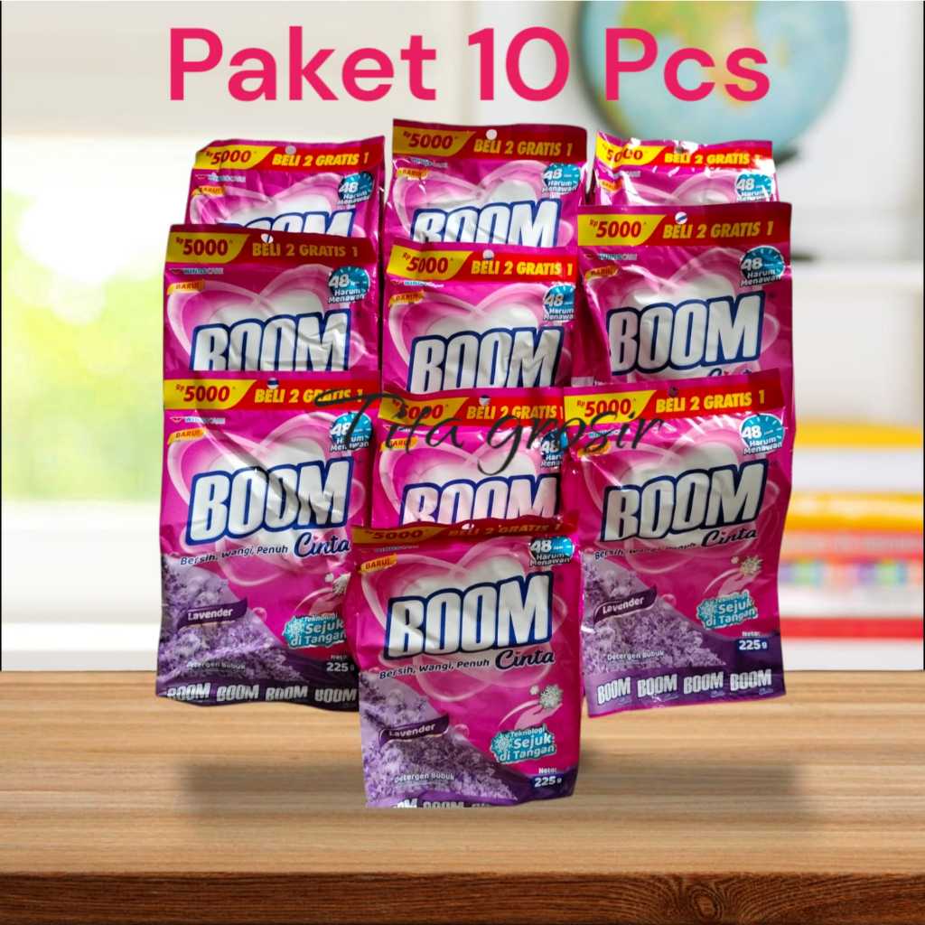 Jual Paket 10 Pcs Boom Deterjen Bubuk Kemasan 5000 | Shopee Indonesia