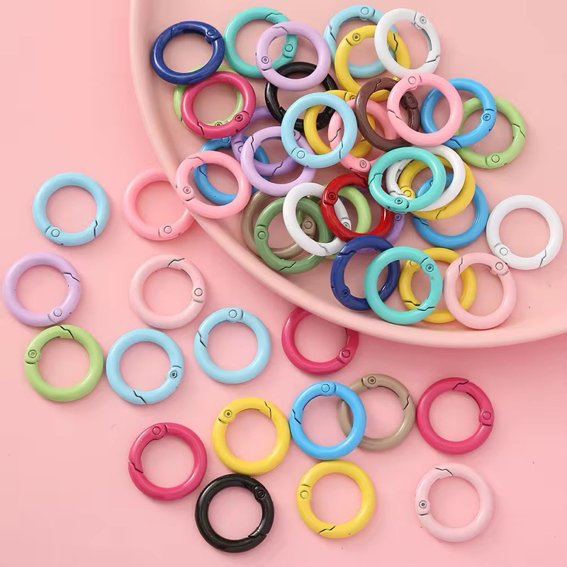 Jual RING O WARNA WARNI (1 pc) 2.5cm 2mm Ring Gantungan Kunci Lobster ...