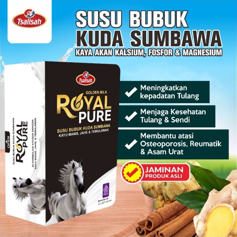 Jual Tsalisah Susu Kuda Sumbawa / Susu kuda Royal Pure Golden Milk 10 ...