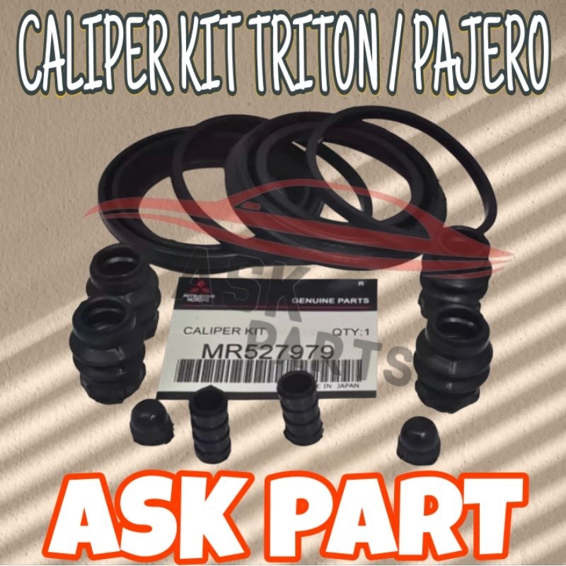 Jual KALIPER CALIPER SEAL KIT KARET REM CAKRAM DEPAN MITSUBISHI TRITON PAJERO SPORT MR527979 ...