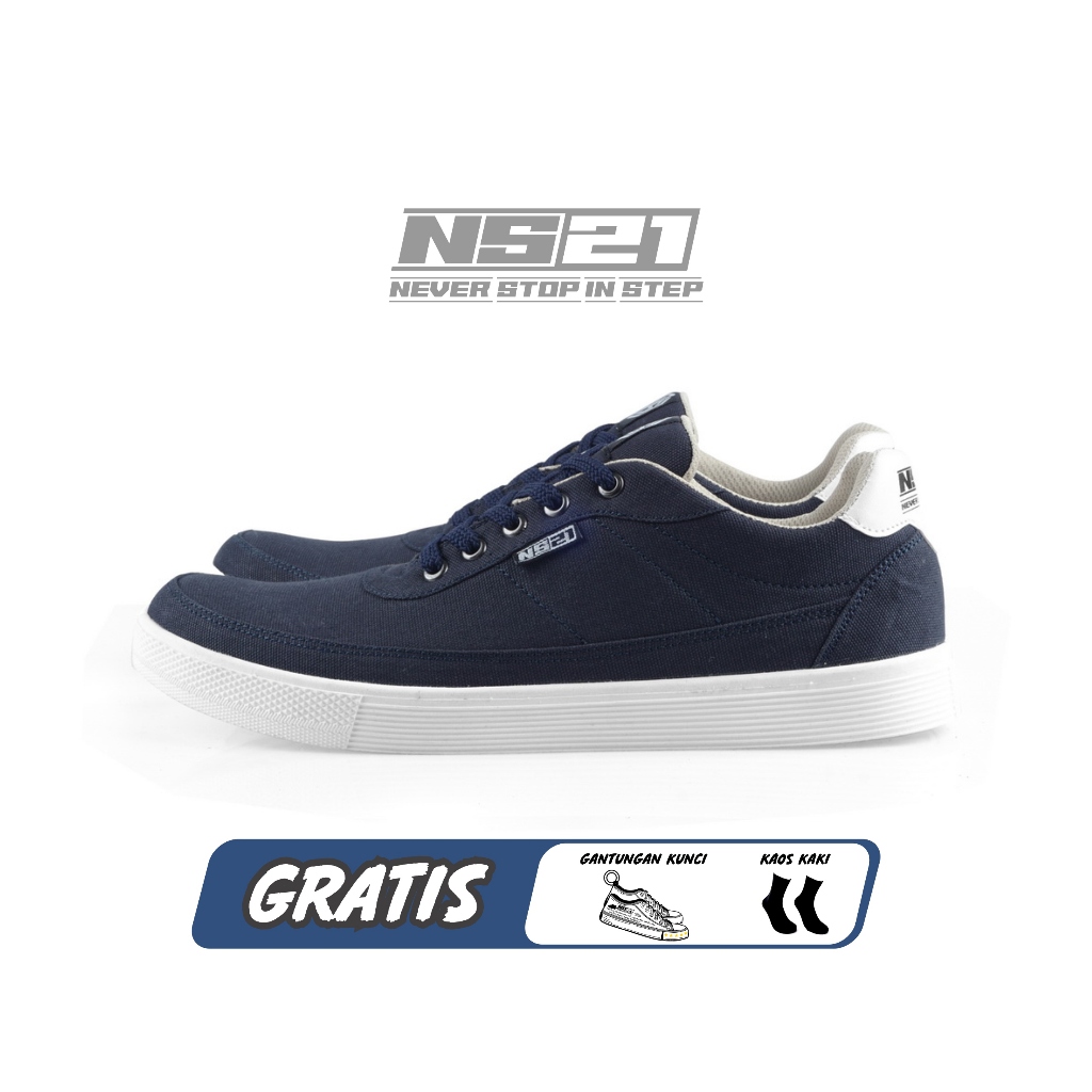 Jual NS21 Sepatu Sneakers Pria Kasual Bahan Kanvas Premium Ringan Dan ...