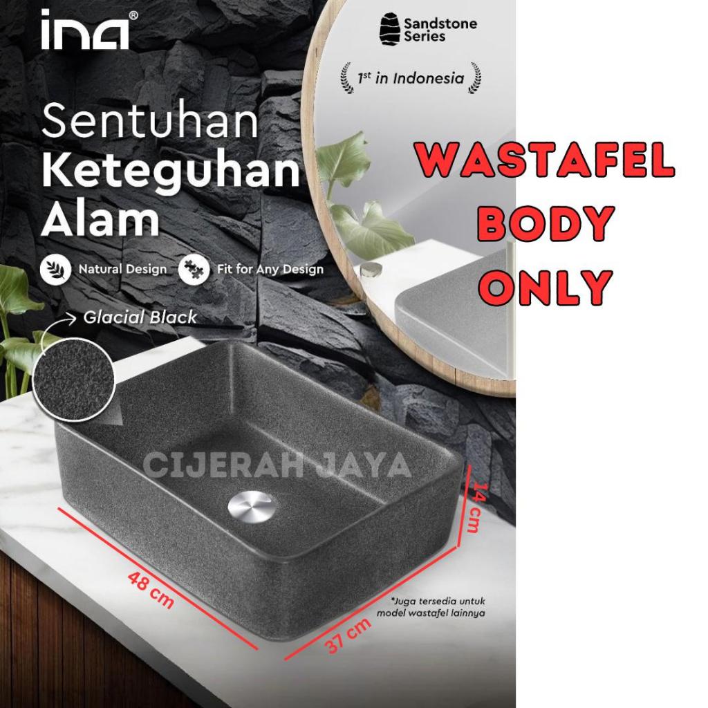 Jual INA WASTAFEL CUCI TANGAN MEJA INA KOTAK BLACK SANDSTONE / WASHTAFEL CUCI TANGAN INA PREMIUM ...