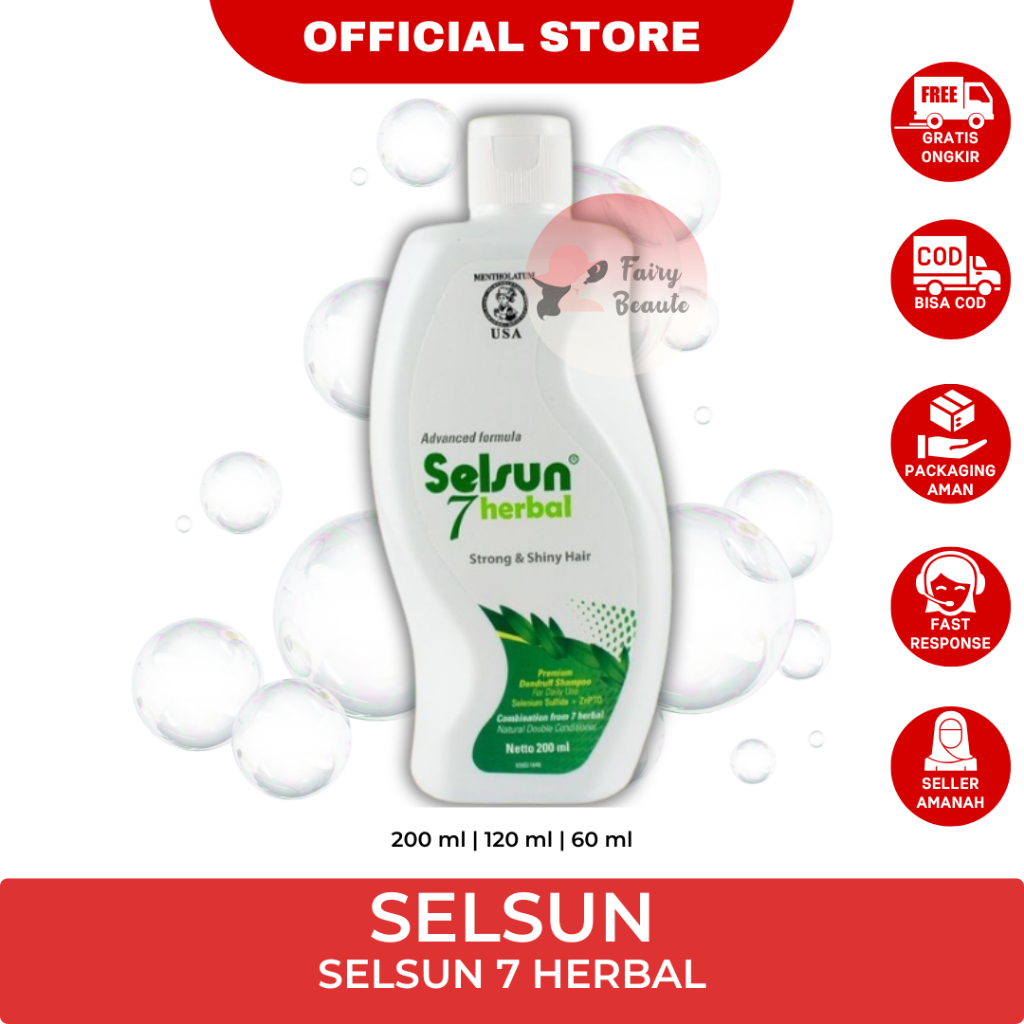 Jual SELSUN Seven 7 Herbal Shampoo – Shampoo Anti Ketombe BPOM ORIGINAL ...