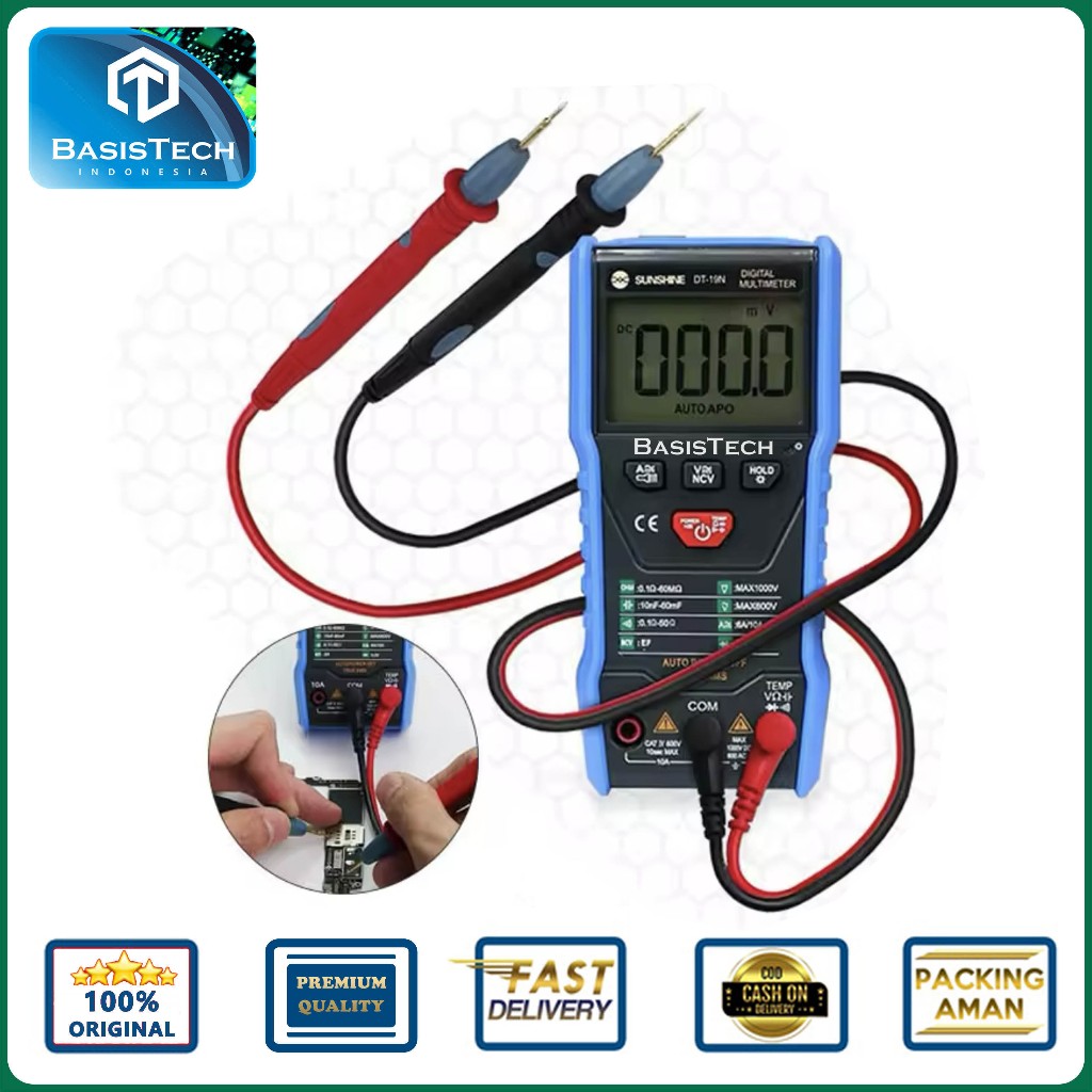 Jual ALAT MULTITESTER DIGITAL SUNSHINE DT-19N ORIGINAL | Shopee Indonesia