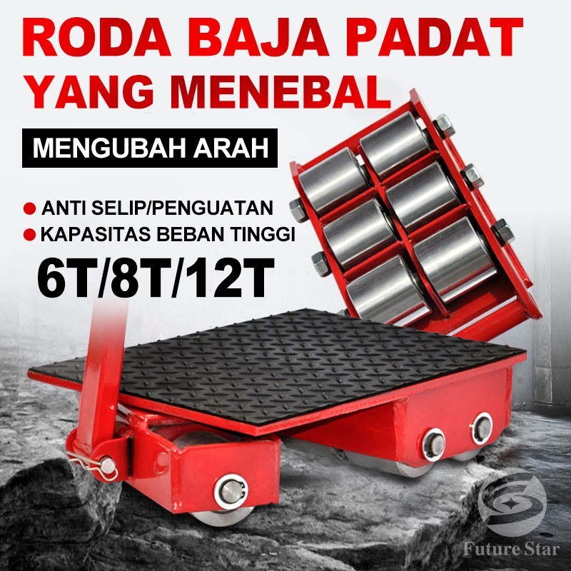 Jual Roda Pemindah Barang 6 -24 Ton Machinery Roller Mover Carrier Tank ...
