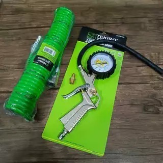 Jual Paket Selang Recoil Inflator Gun Isi Angin + Pengukur Tekanan ...
