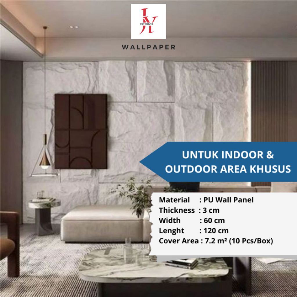 Jual Wall Stone Panel Dinding 3D Batu Alam Wallpanel | Shopee Indonesia