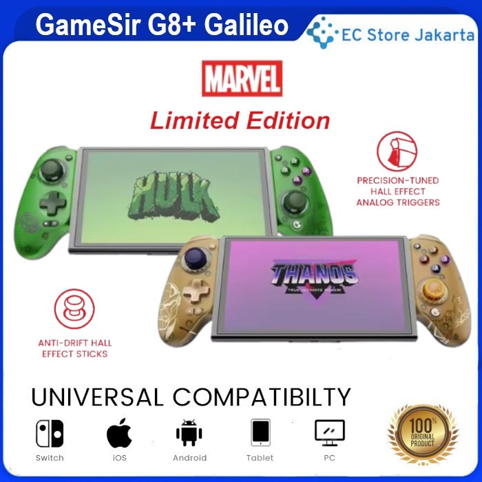 Jual GameSir G8+ Plus Bluetooth Gamepad Marvel Hulk Thanos Limited ...