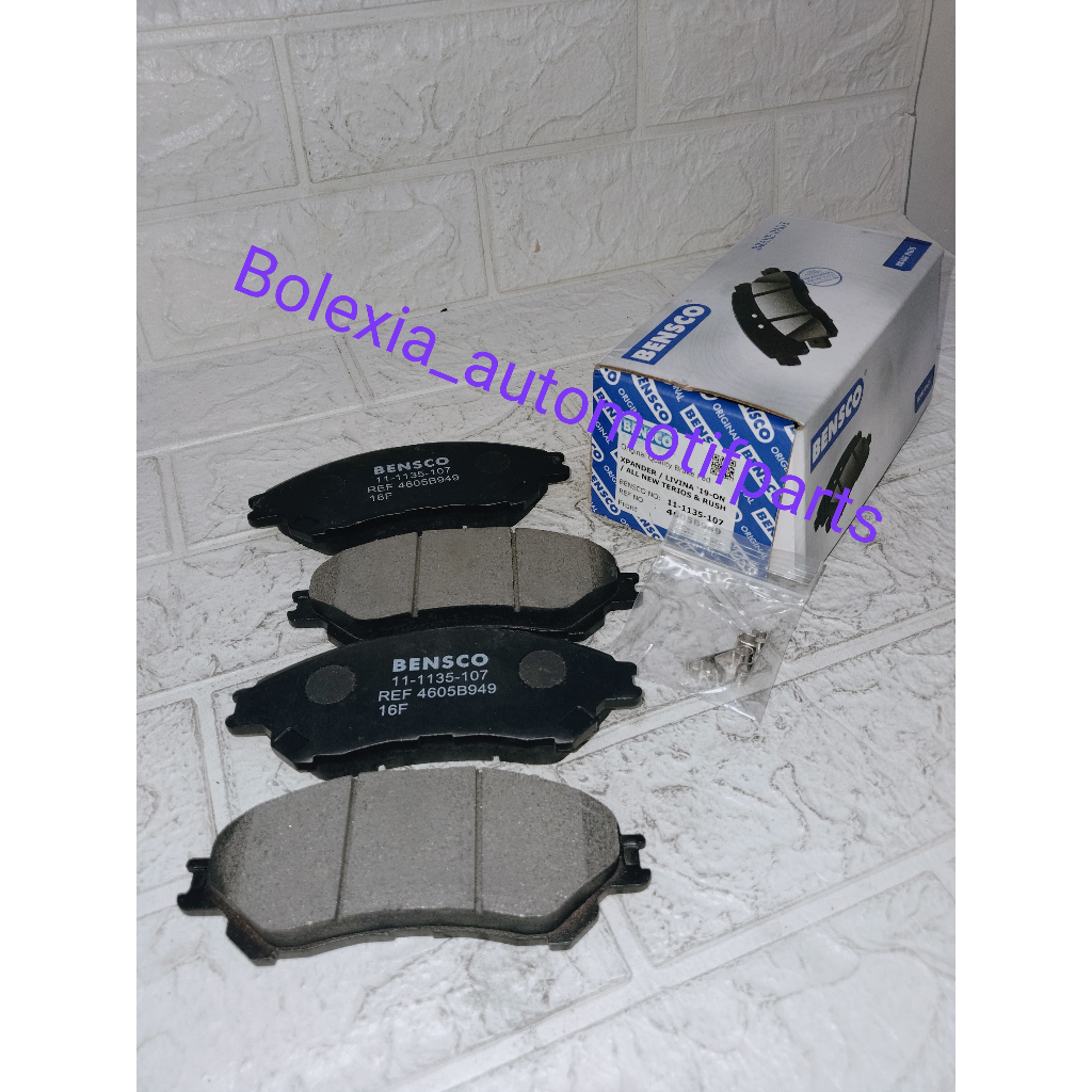 Jual BRAKE PAD - KAMPAS REM DEPAN XPANDER / LIVINA / ALL NEW TERIOS ...